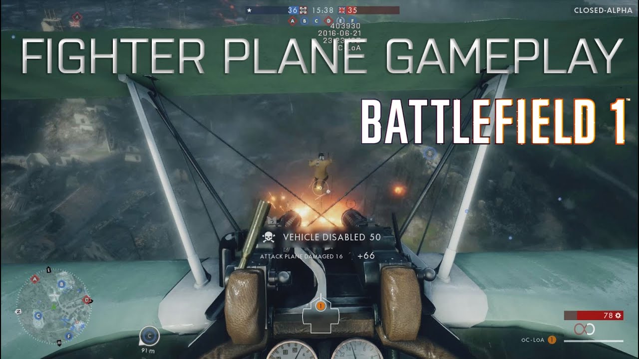 Battlefield 1 FIGHTER PLANE gameplay - YouTube