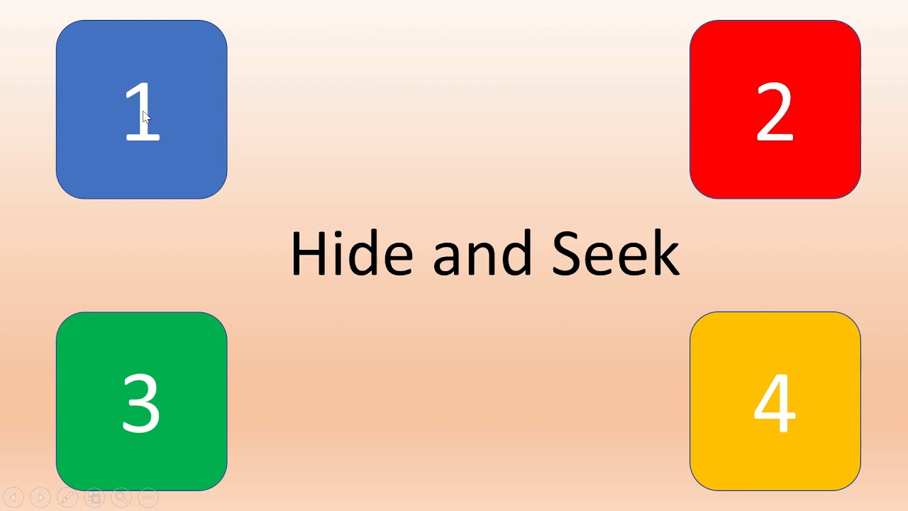 Hide and Seek (Permainan di power point) - YouTube