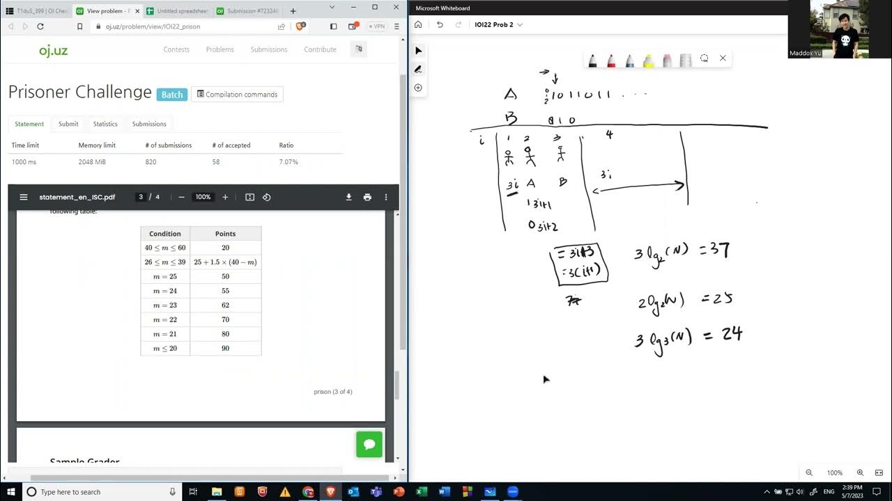 IOI 2022, Day 1, Problem 2, Prisoner Challenge - YouTube