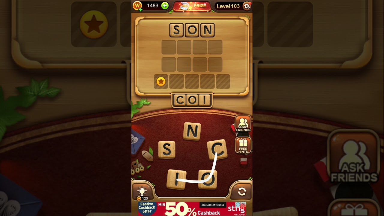 Word Connect Level 103 Answers with Bonus - YouTube