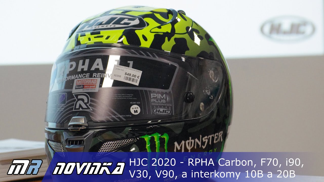 Prezentácia noviniek HJC 2020 - RPHA Carbon, F70, i90,V30, V90 a ...