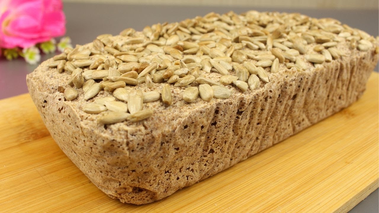 Just 3 ingredients. Healthy bread without flour! Without yeast! Without ...