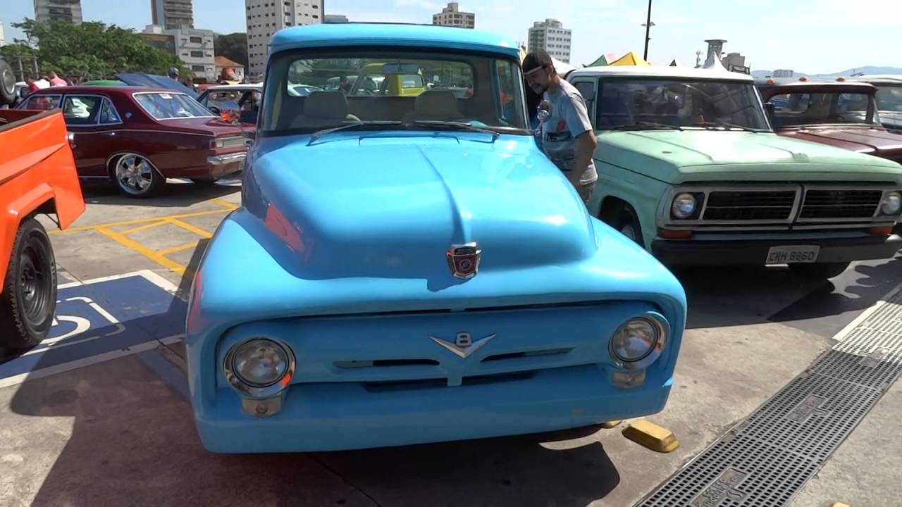 39)Ford F100 Azul Claro Caminhonete antiga - YouTube