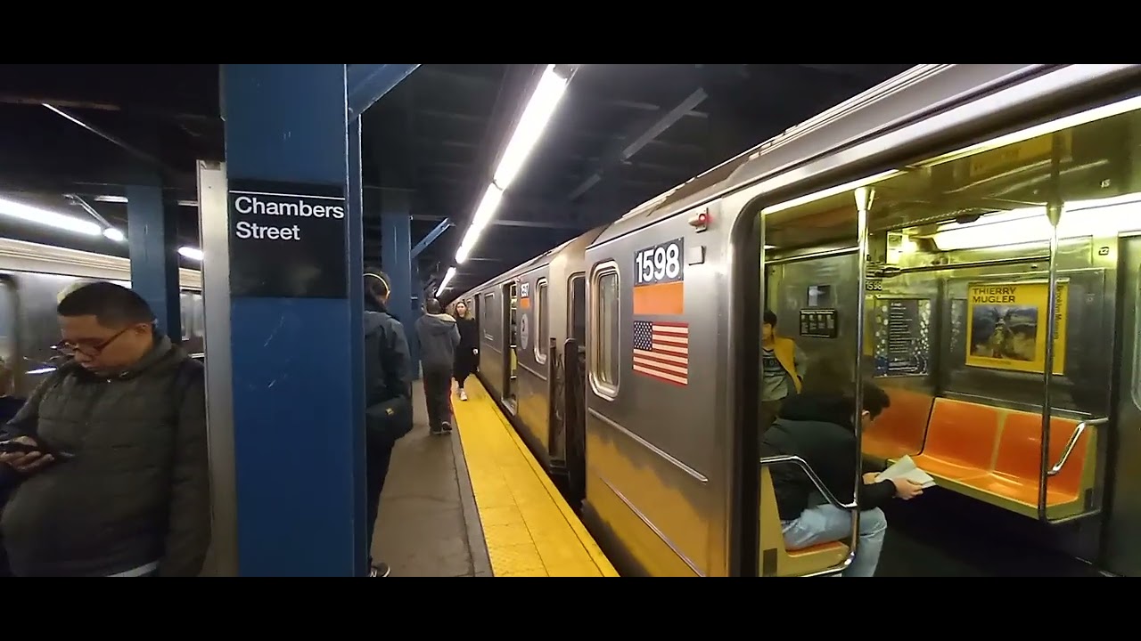 (0.5x View) 1983-1985 Kawasaki R62 on a Harlem Bound (3) Train at ...