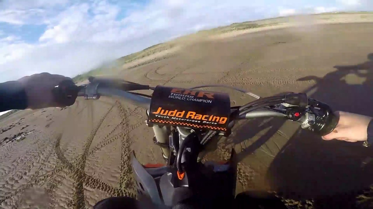 Ktm 450 rf4 Ardeer beach - YouTube