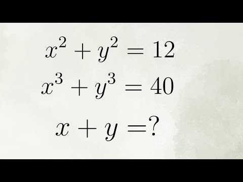 FRANCE | A Nice Math Olympiad Problem | Algebraic Problem| - YouTube