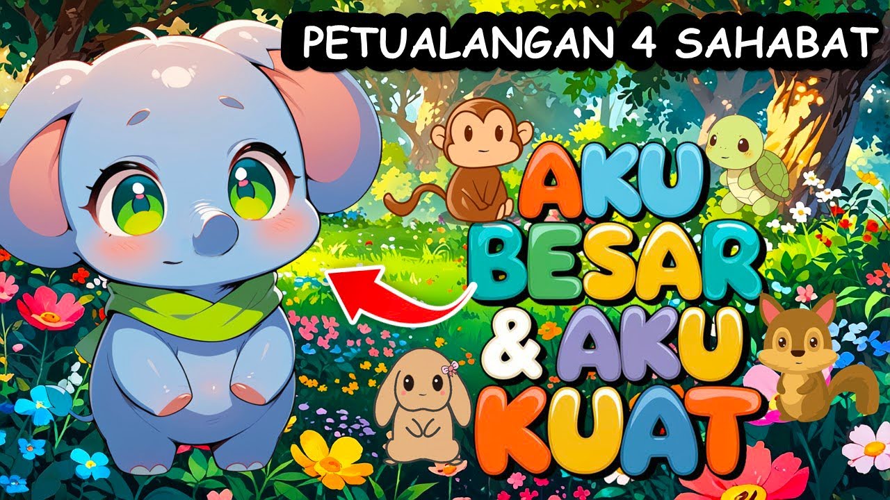 PETUALANGAN 4 SAHABAT 'AKU BESAR DAN AKU KUAT' - KIDS LEARNING CARTOON ...