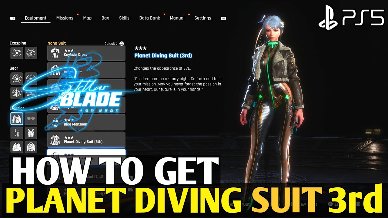 How to Get Planet Diving Suit STELLAR BLADE Planet Diving 3rd Suit |Stellar Blade Planet Diving ...