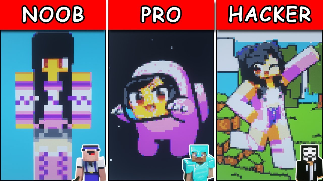 Aphmau Minecraft Animation - Noob vs Pro vs Hacker - YouTube