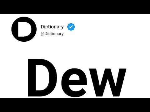 Dew Meaning In English - YouTube