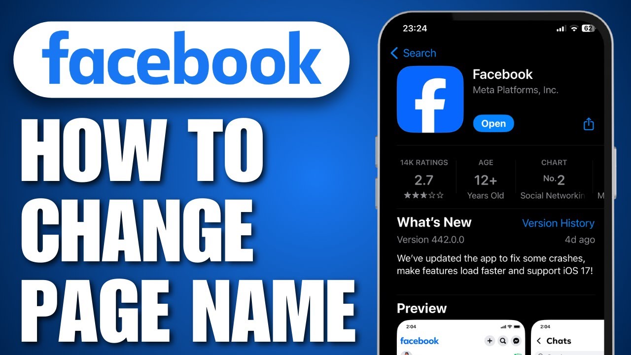 How to Change Facebook Page Name (2024) - Full Guide - YouTube