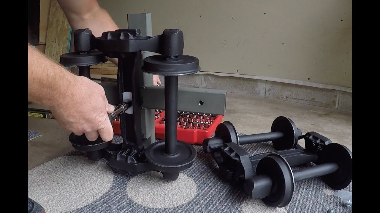 Backyard Railroad: 7.5" Gauge Train Car Frame Mounted on Train Trucks ...