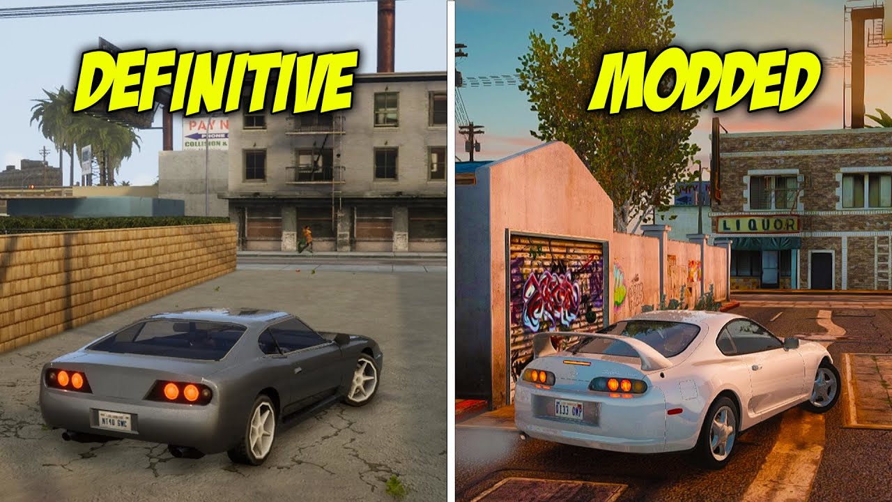 Modded GTA San Andreas Looks BETTER Than Definitive Edition! - YouTube