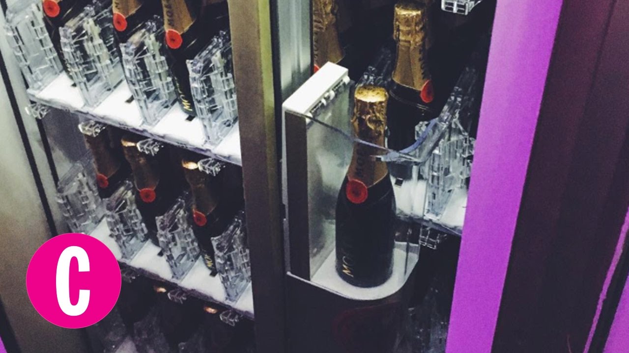 This Champagne Vending Machine Serves You Mini Bottles of Moët ...