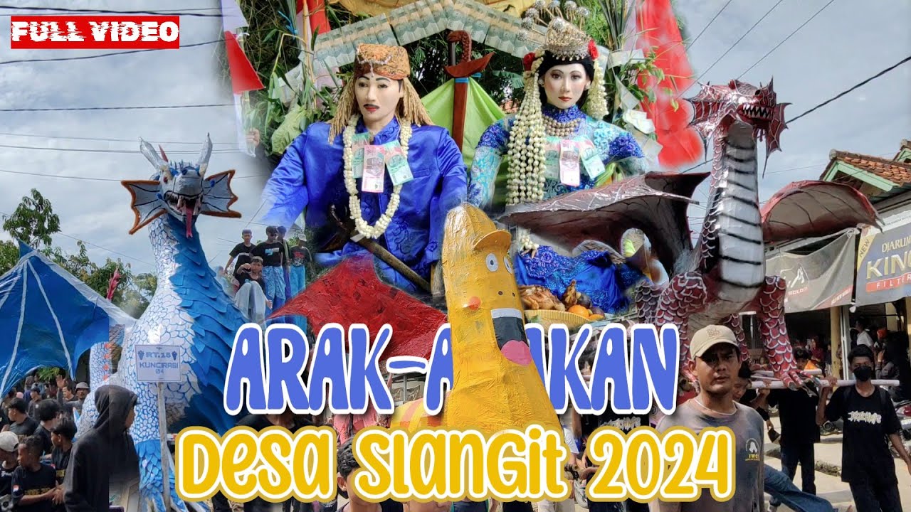 FULL VIDEO‼️ ARAK ARAKAN ADAT DESA SLANGIT MAPAG SRI 2024 RAME BANGET ...