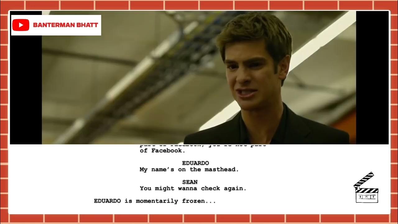 The Social Network - Script to Screen | Screenplayed By BantermanBhatt - YouTube