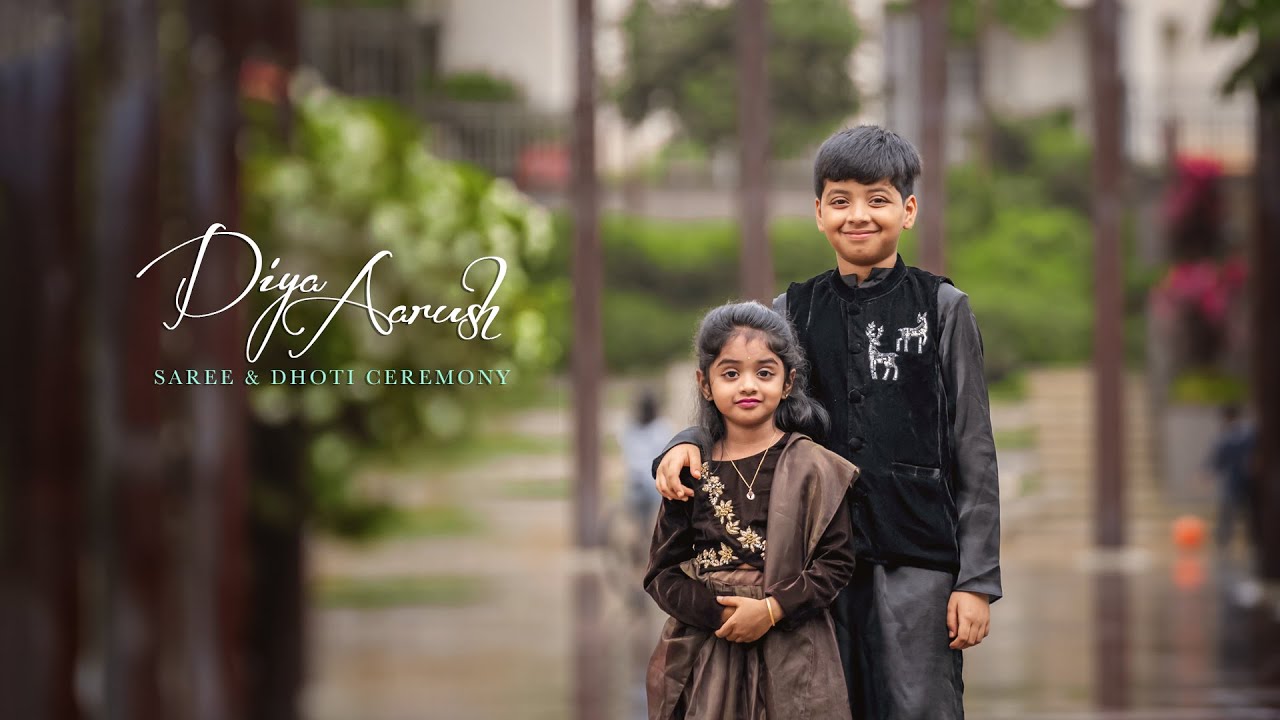 Diya & Aarush , HalfSaree & Dhoti Ceremony Teaser - YouTube