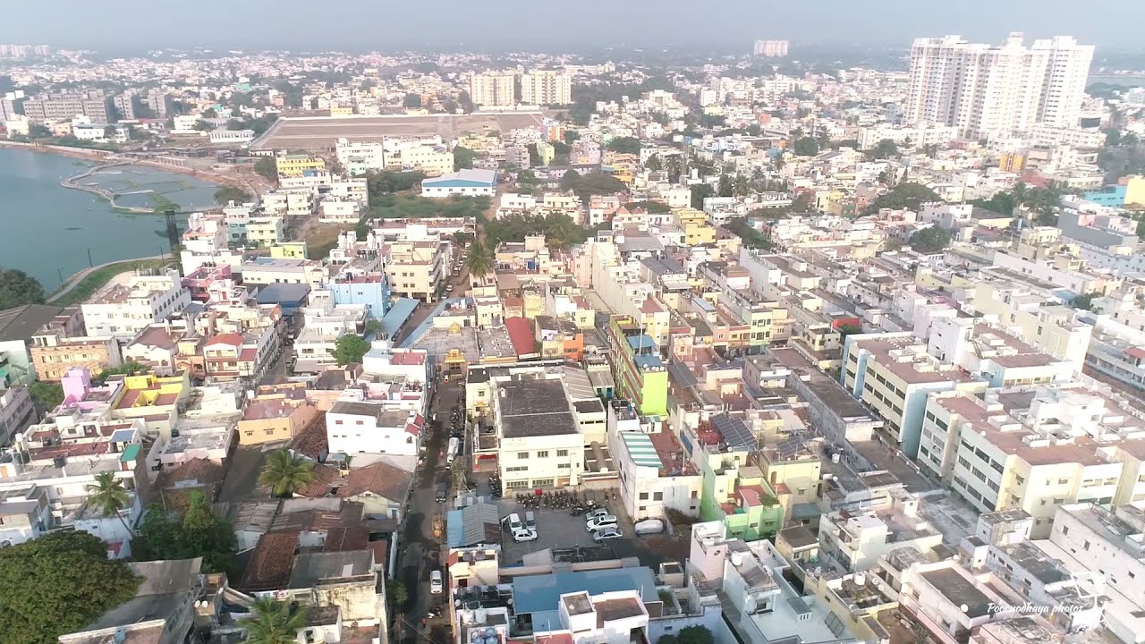 DJI AREIAL VIEW OF COIMBATORE CITY|PPS - YouTube