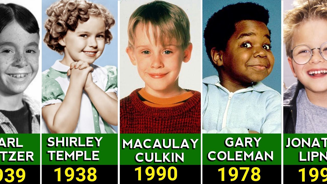 The Most Famous Child Stars Every Year (1930 - 2024) - YouTube