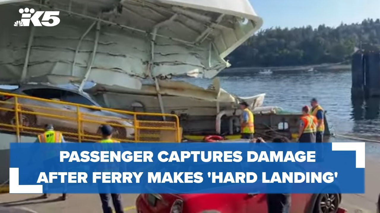 Watch: Passenger captures damage after ferry makes 'hard landing' at ...