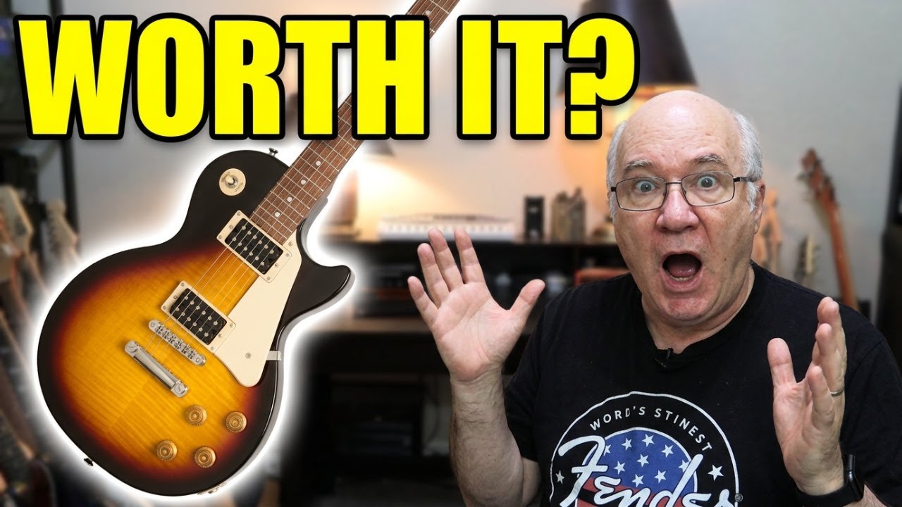 EPIPHONE 100 E1 LES PAUL GUITAR UNBOXING AND REVIEW - YouTube