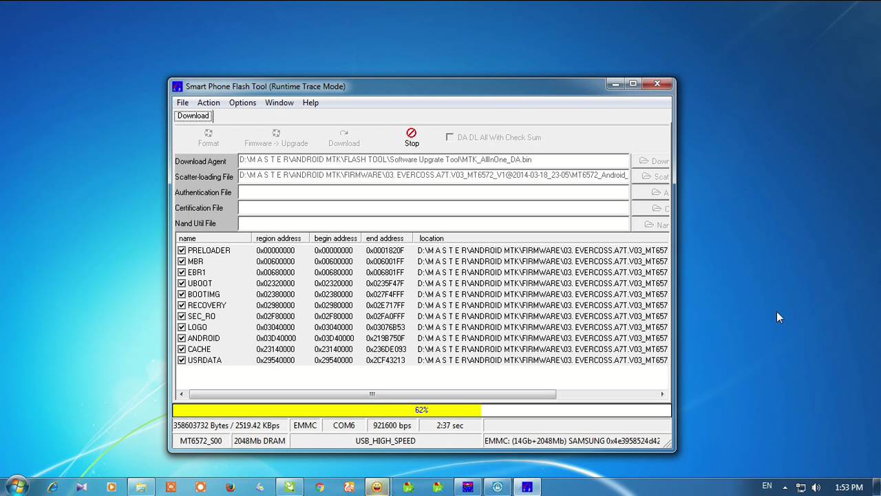 Cara Flash Evercoss A7T - YouTube