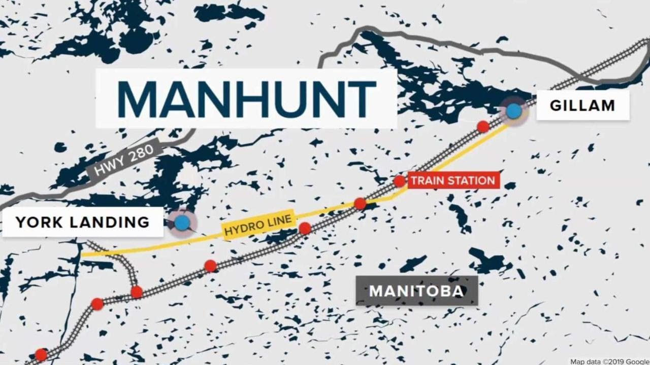 Manhunt for murder suspects shifts to York Landing - YouTube