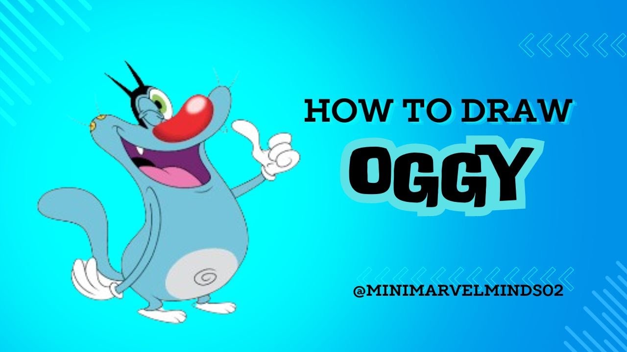 How to draw a oggy and colors - YouTube