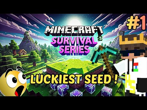 LUCKIEST SEED IN THE MINECRAFT STARTED NEW SERIES (FUNNY HINDI GAMEPLAY VIDEO) - YouTube