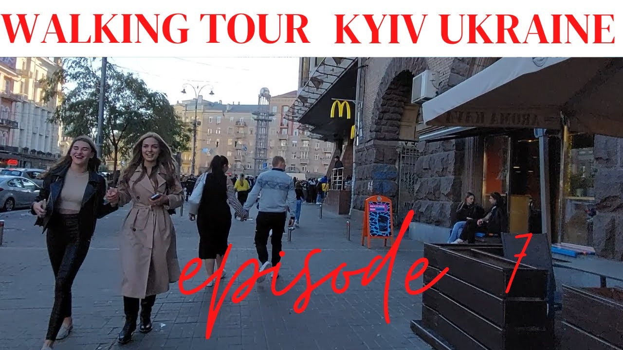 KIEV CITY UKRAINE KYIV Walking Tour - YouTube
