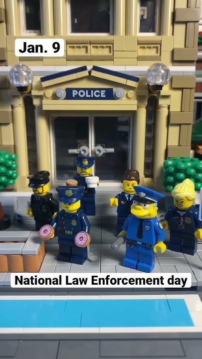 Jan. 9, National Law Enforcement Day, LEGO #legos #lego #shorts - YouTube