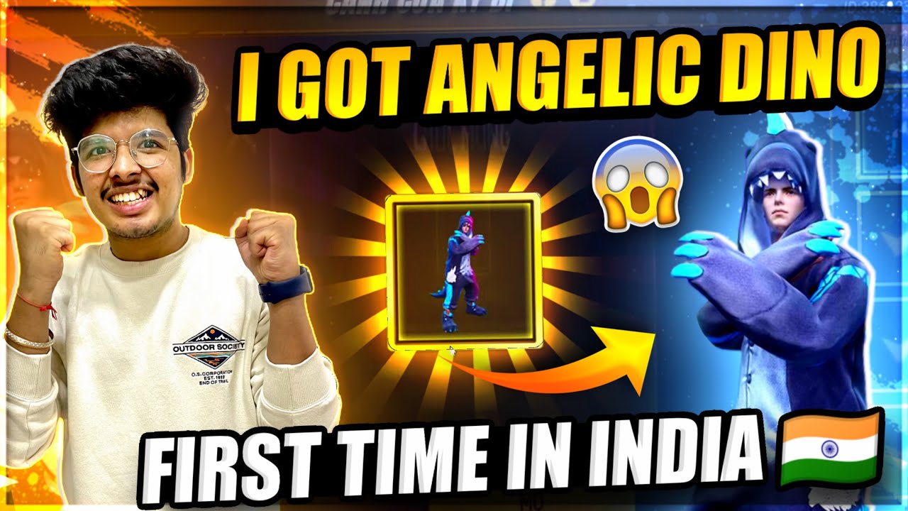 Free Fire New Angelic Dino Event || Best Dino Suit Ever -Two Side ...