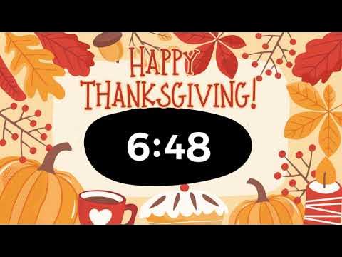 Thanksgiving Classroom Timer| 10 Minute Fall Timer| Thanksgiving with ...