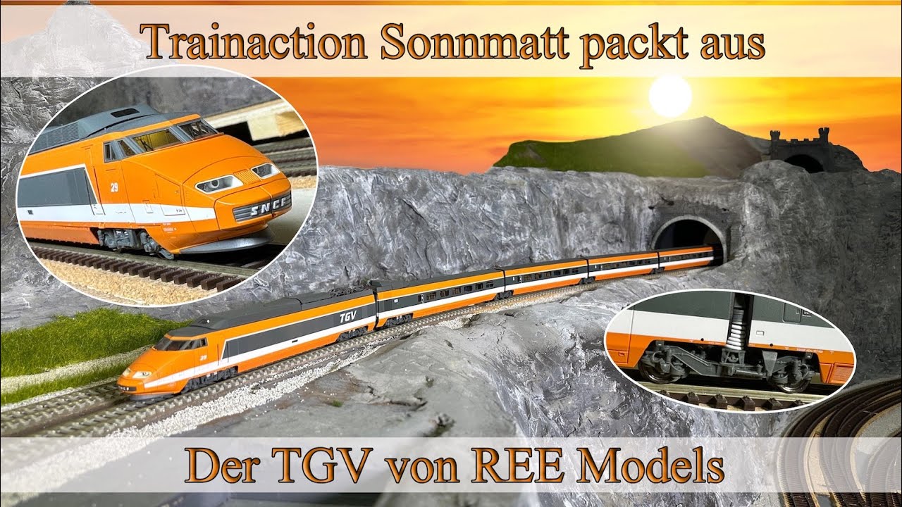 Ein Renner auf Schienen - Ein Topmodell in H0 - Der TGV PSE von REE Models mit Art.Nr. TGV-001S ...