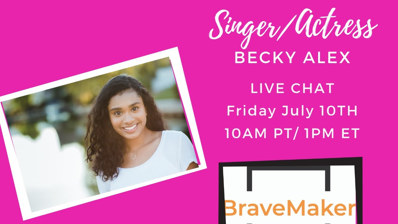 Live Chat with Singer/Actress BECKY ALEX - YouTube