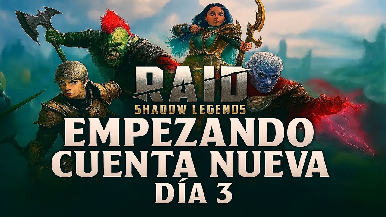 🔴 DIA 3 RAID SHADOW LEGENDS COMENZANDO CUENTA NUEVA #raidshadowlegends ...