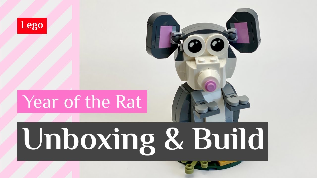 Lego Iconic Year of the Rat Set 40355 Unboxing & Build - YouTube