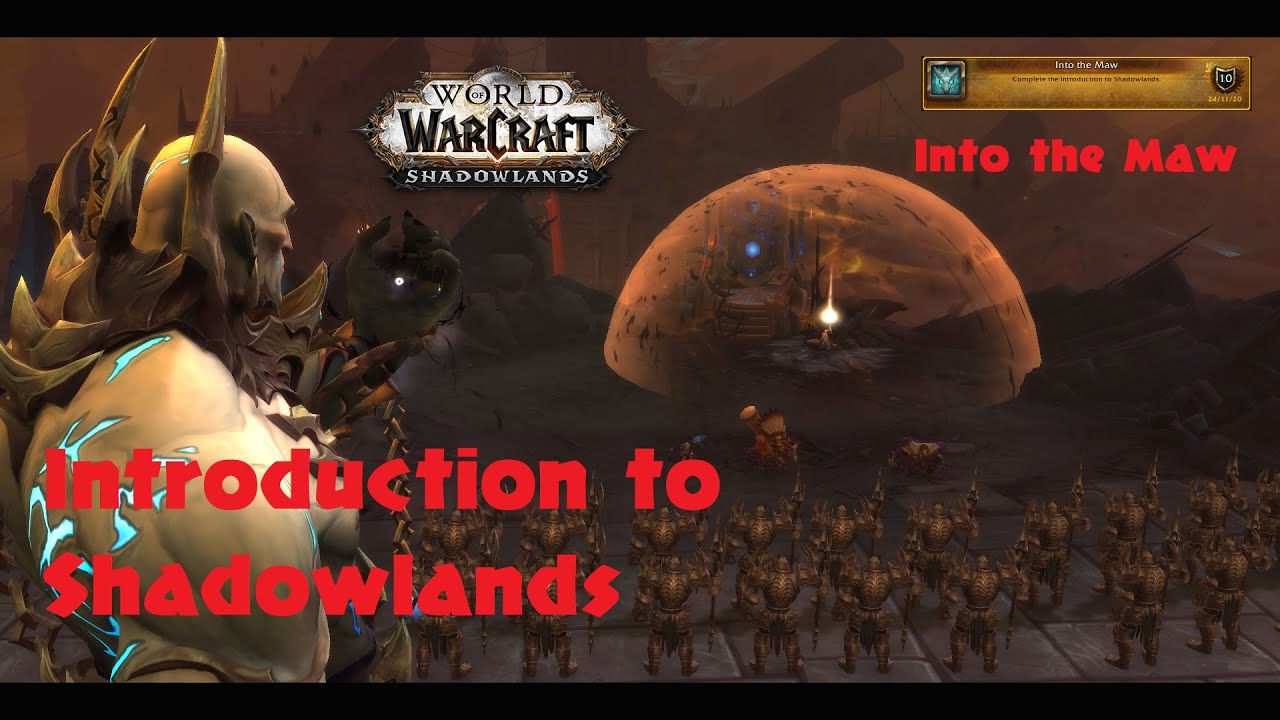 Wow Introduction to Shadowlands Into the Maw Full Story Line Quest ...