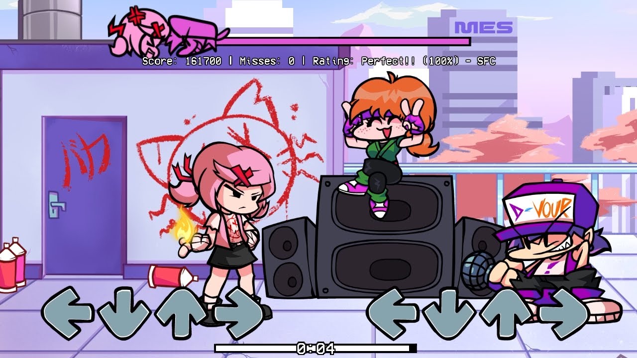 FNF - Doki Doki Takeover X D-Sides Oneshot - My Streets (by Sombruhlive ...