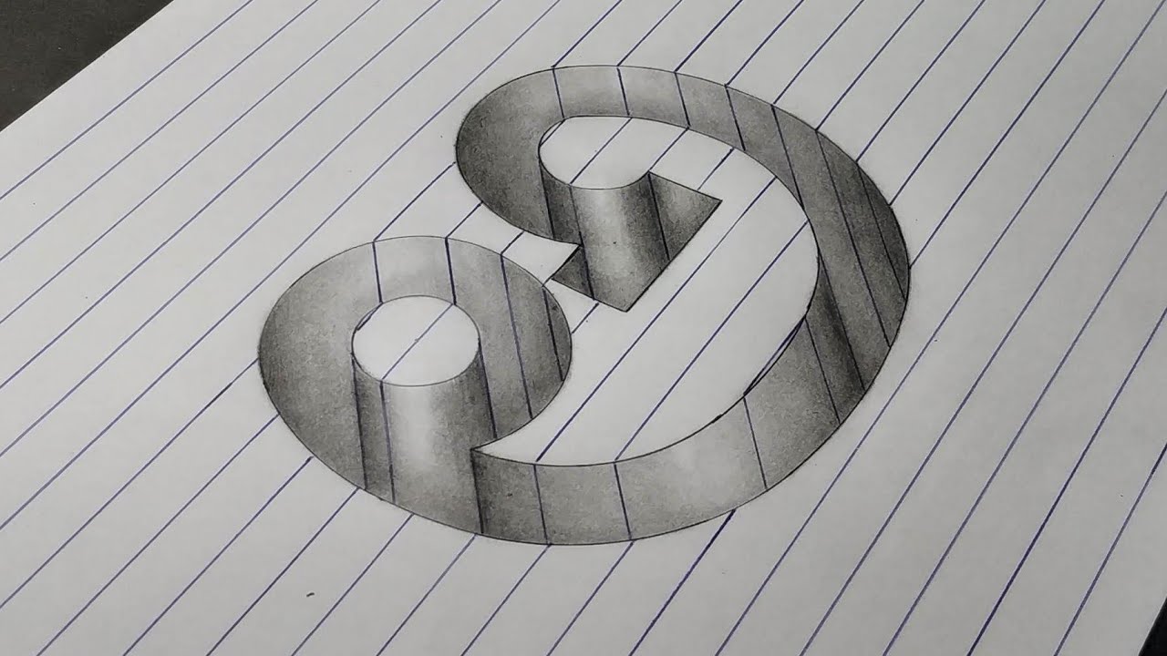 #How to draw in 3D-Kannada letter "ಅ" (a) |@experience_art| Indian ...