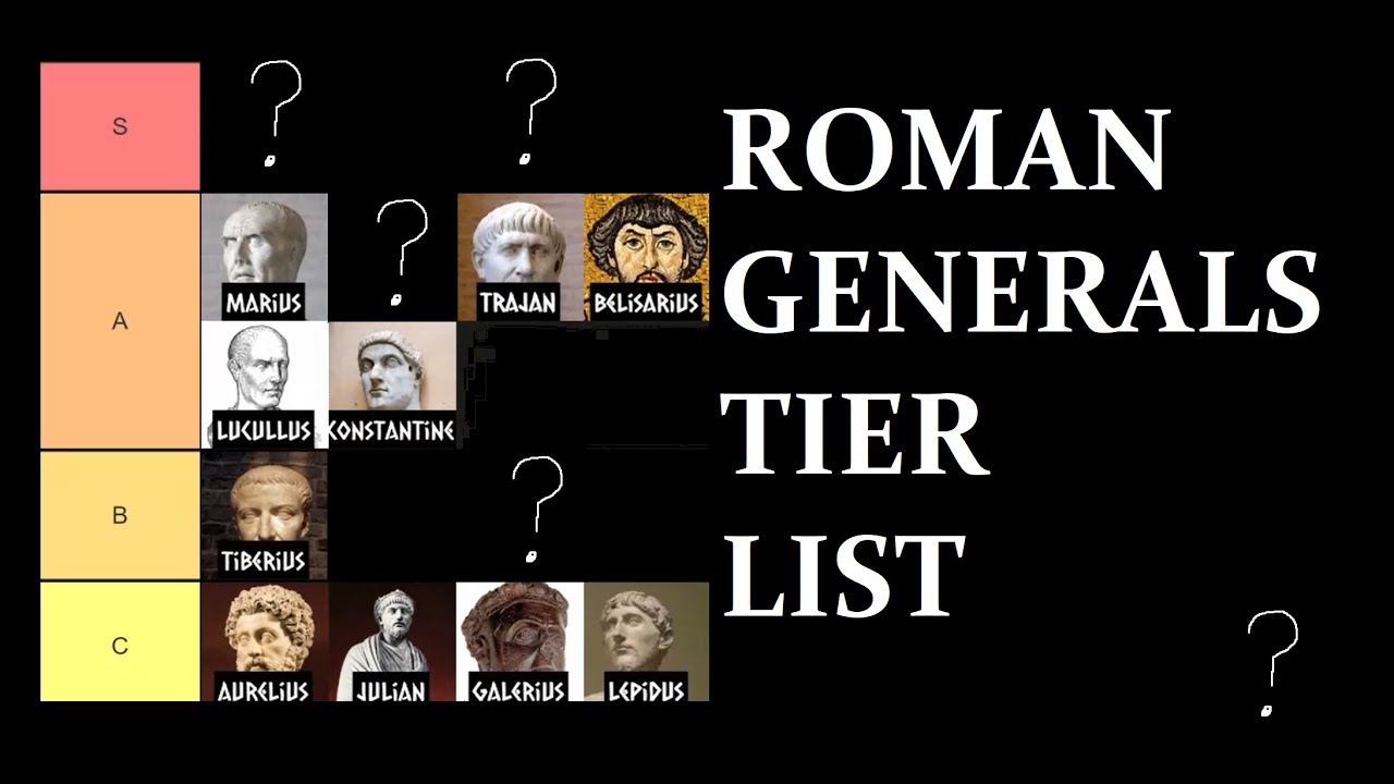 The Roman Generals Tier List - YouTube
