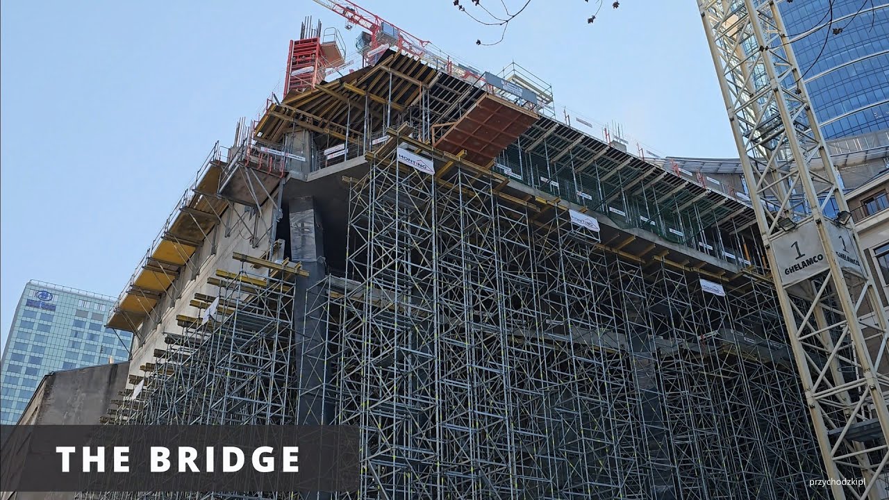 Warszawa / Warsaw Budowa wieżowca The Bridge / Construction of The ...