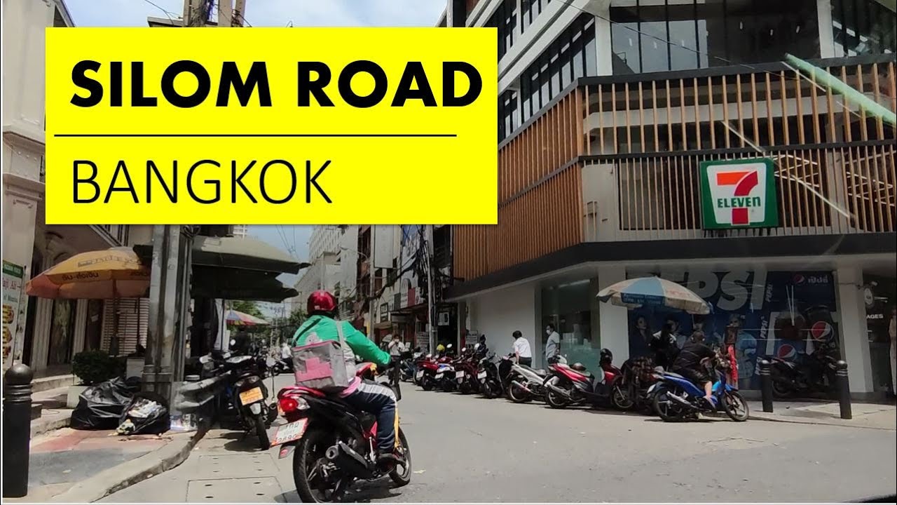 Bangkok Street View : Silom Road & Surasak Road (Jun 2021) - YouTube