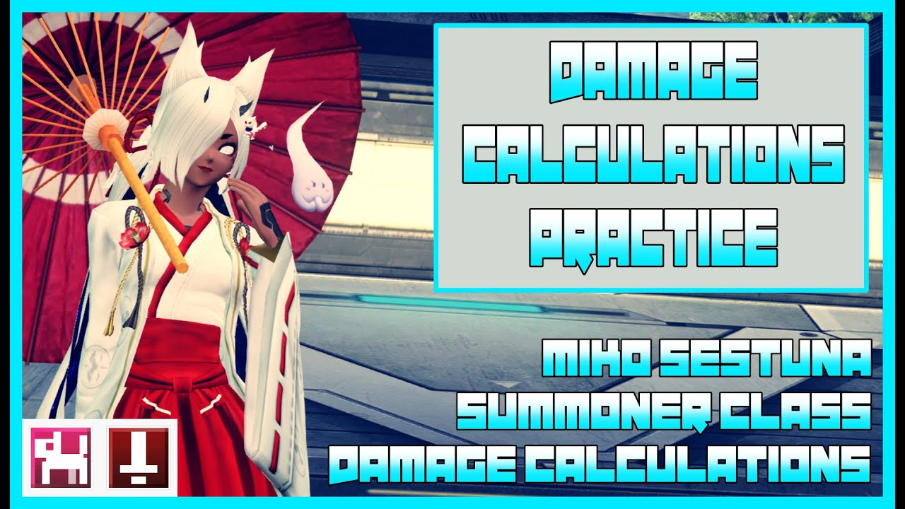 [PSO2] Miko Setsuna | Summoner Class Damage Calculations - YouTube
