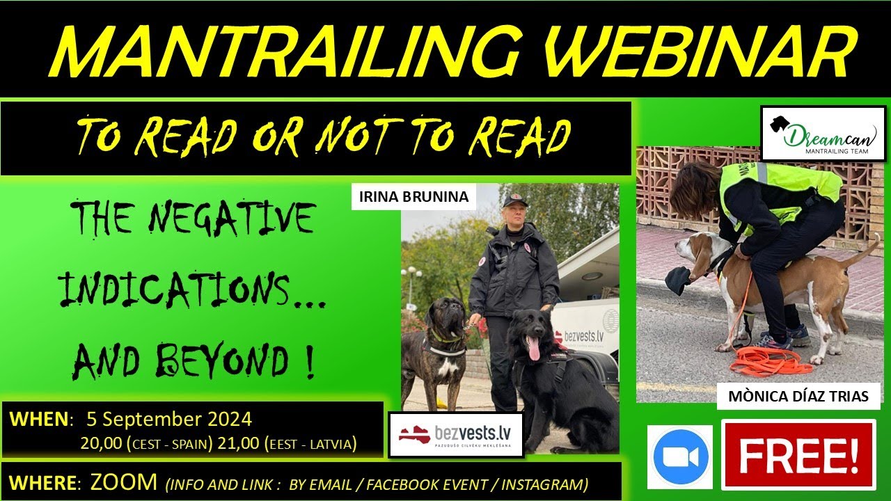 TO READ... OR NOT TO READ YOUR MANTRAILING DOG - YouTube