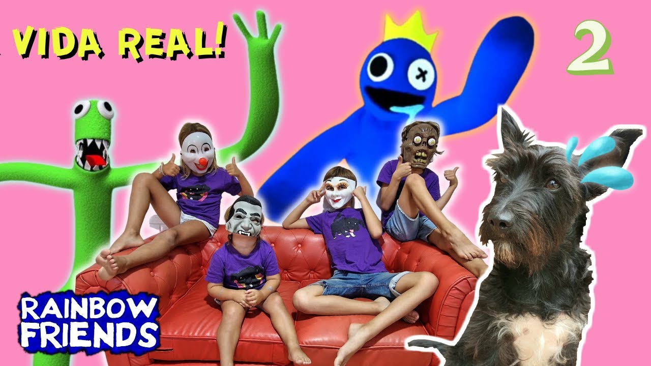 RAINBOW FRIENDS en la VIDA REAL con BLUE y GREEN / Lana - YouTube