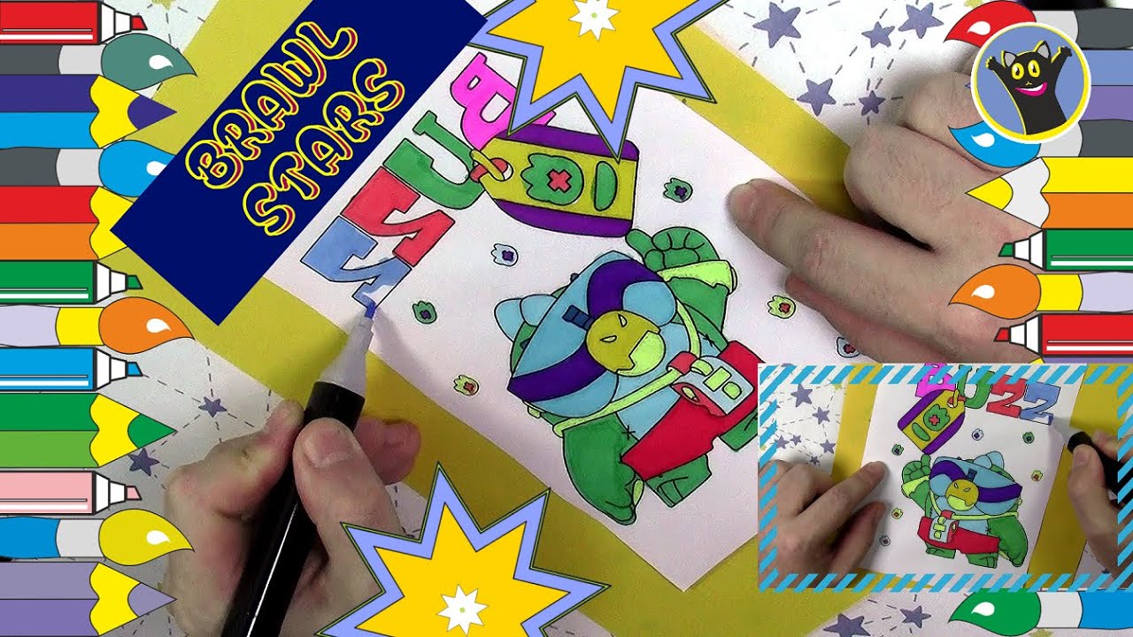 Brawl stars Buzz coloring page - YouTube