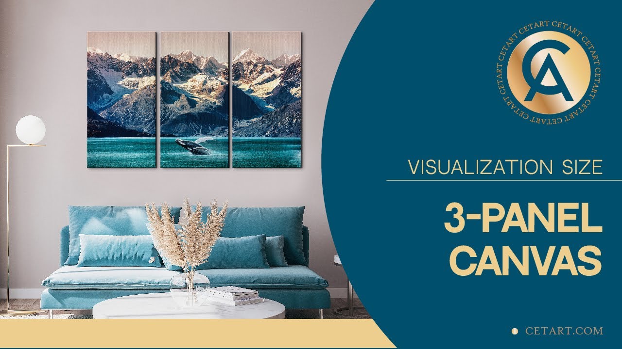 Sizing Guide_ 3 split panel canvas - YouTube