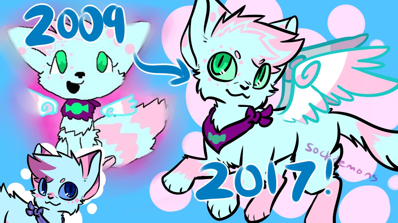 My FIRST EVER OC Redrawn! (and redesigned) - YouTube