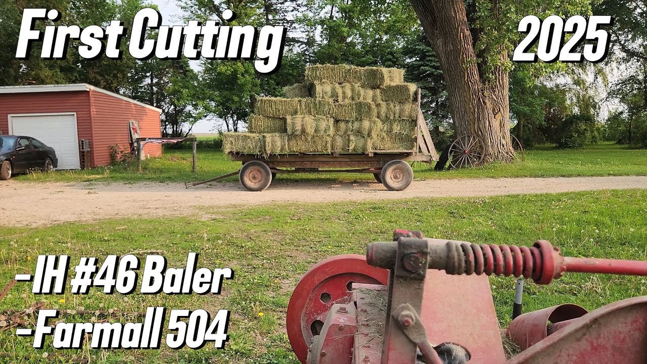 First Time Baling Hay! (McCormick #46 Baler) - YouTube